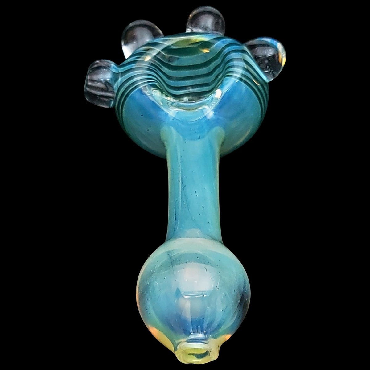 "Spiral Marble Head" Glass Spoon Pipe – Glass City Pipes