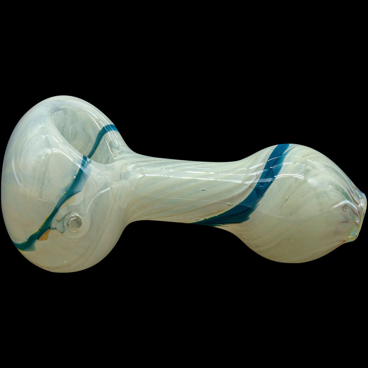 "Bones" White Color Spoon Pipe – Glass City Pipes