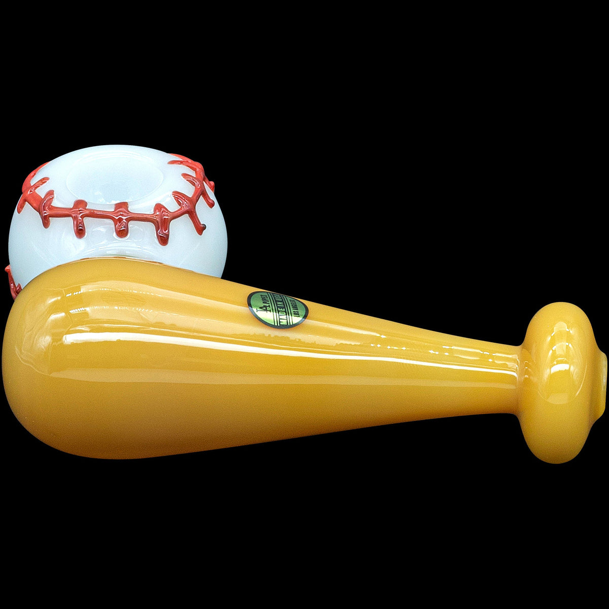 "420 Stretch" Bat & Baseball Glass Pipe – Glass City Pipes