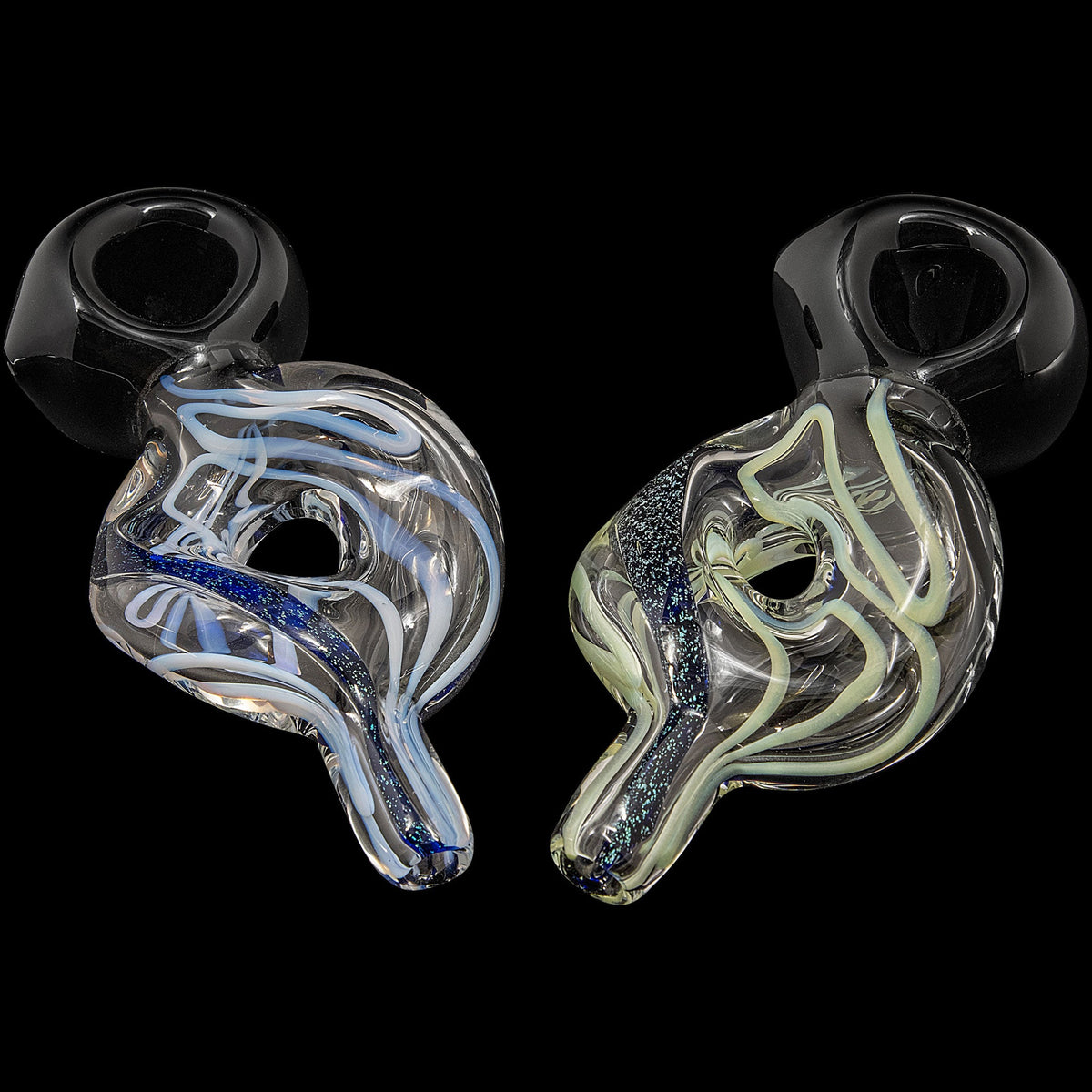 "Dichro Donut" Slime Hand-Pipe – Glass City Pipes
