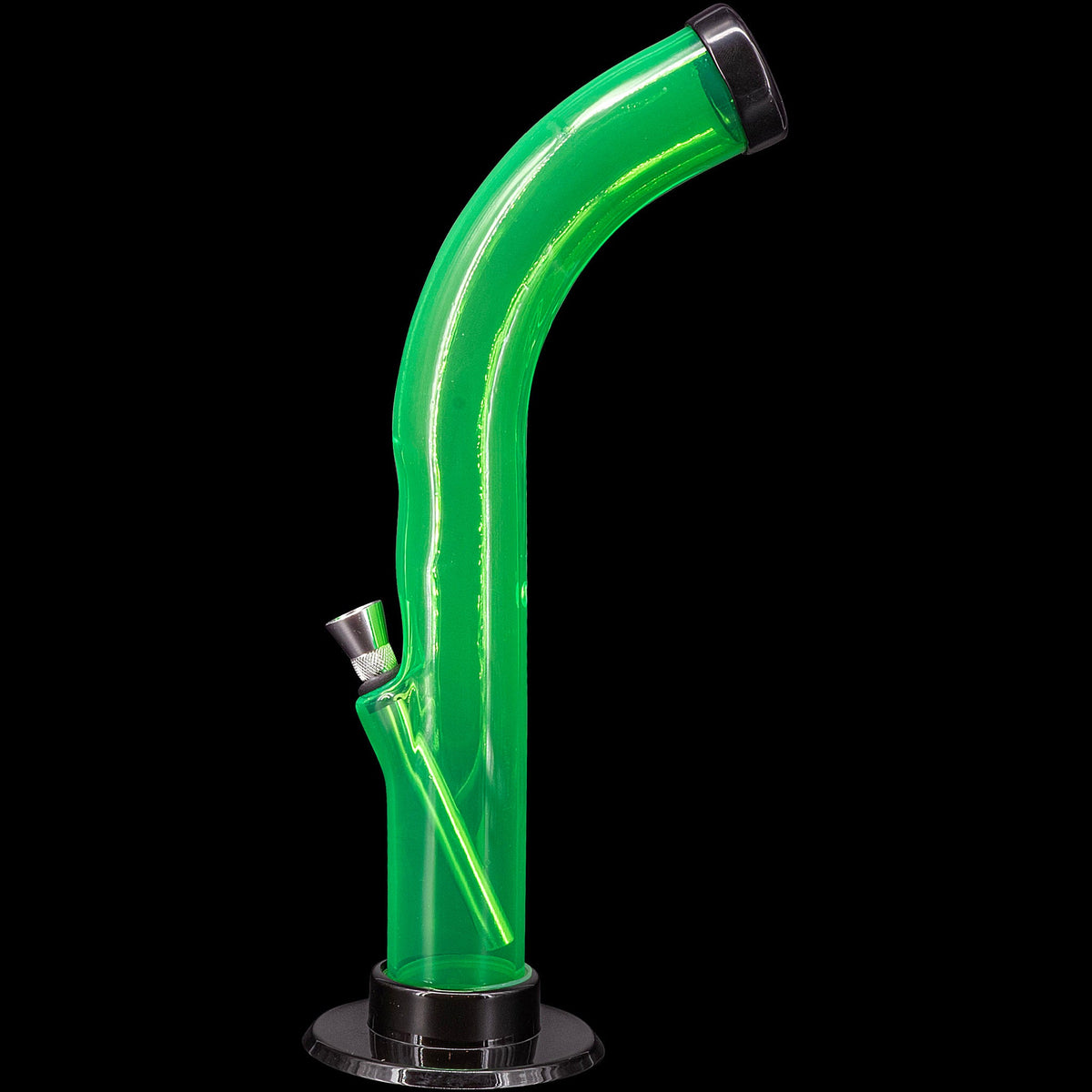 JM Enterprises 10'' Acrylic Curved Tube Bong - Multiple Colors – Glass ...
