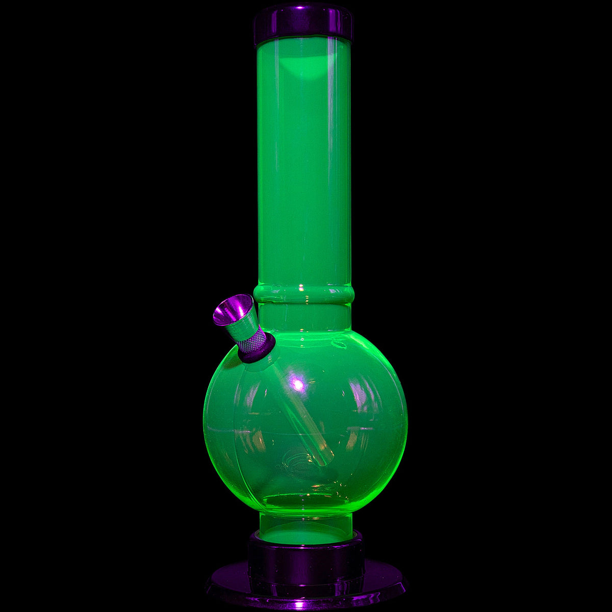 JM Enterprises 9-12" Acrylic Straight Tube Bubble Bottom Bong - Multip ...