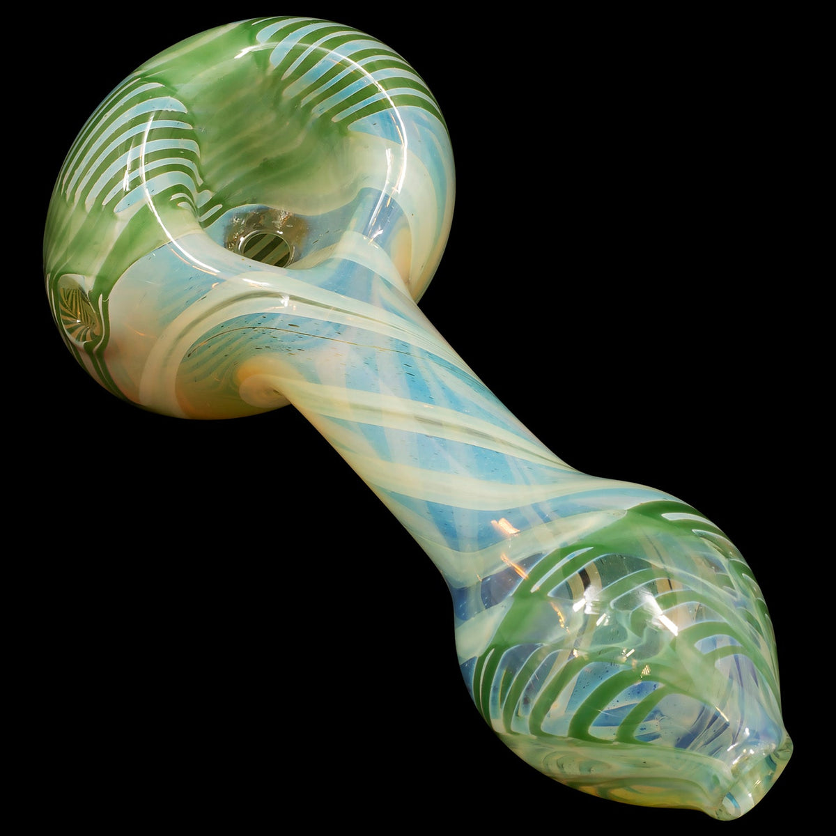 "Twisty Cane" Spoon Glass Pipe (Various Colors) – Glass City Pipes