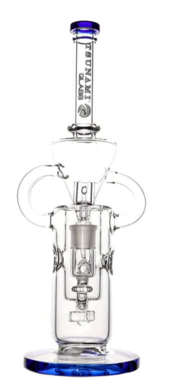 Tsunami 15″ Showerhead Swiss Recycler Dab Rig – Glass City Pipes