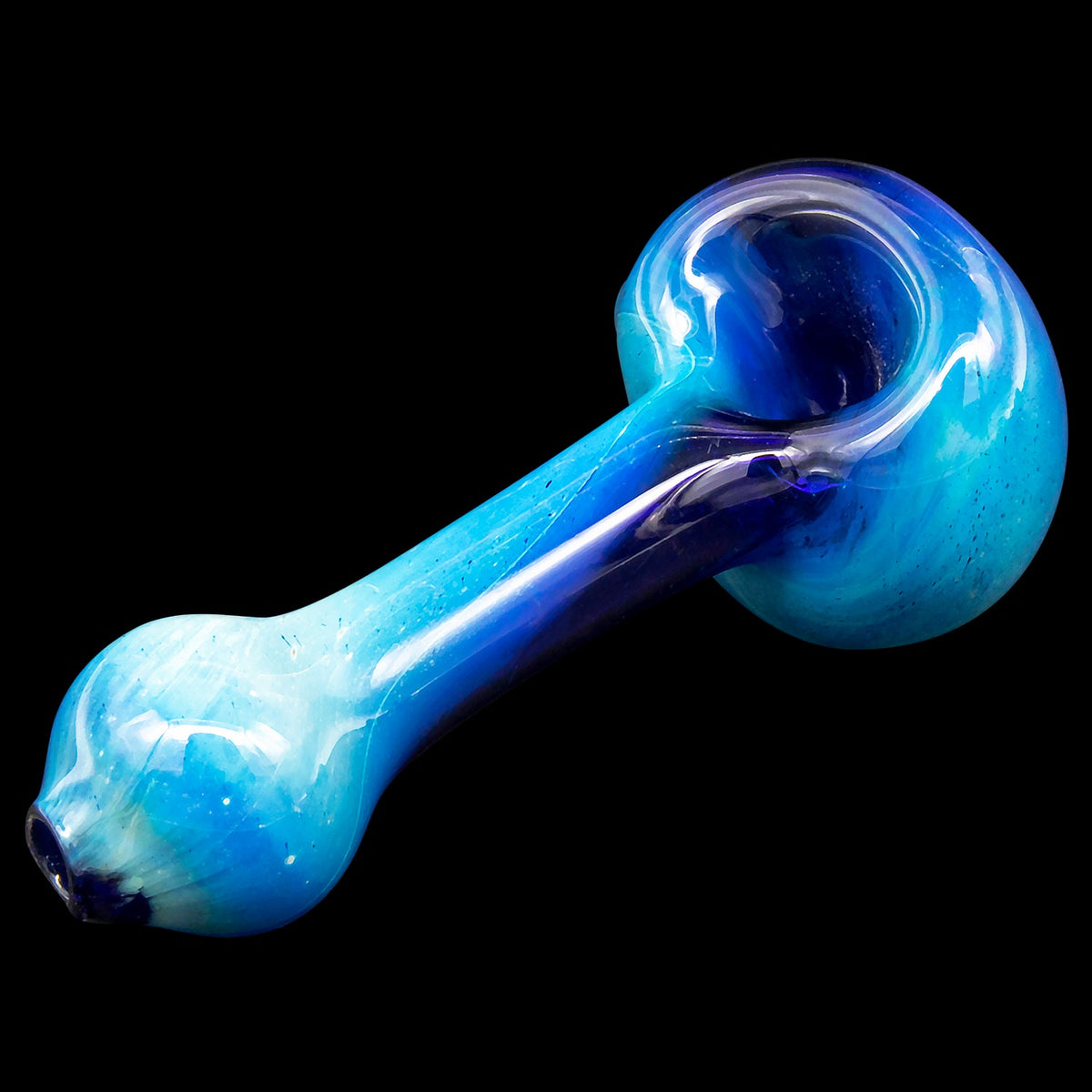 "Galaxy" Fumed Spoon Pipe – Glass City Pipes