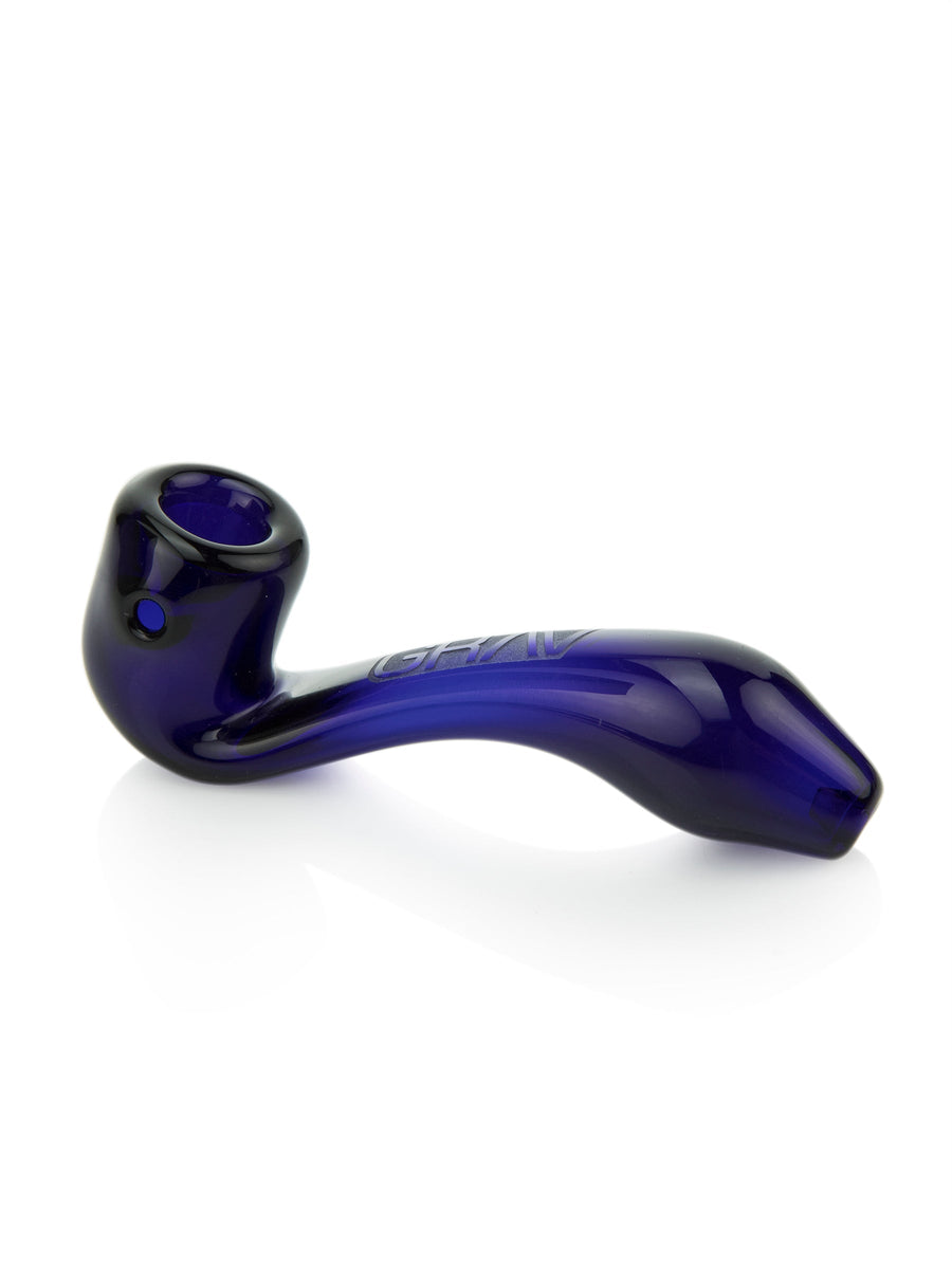 GRAV Mini Sherlock Hand Pipe with Ash Catcher - 4" Compact Glass ...