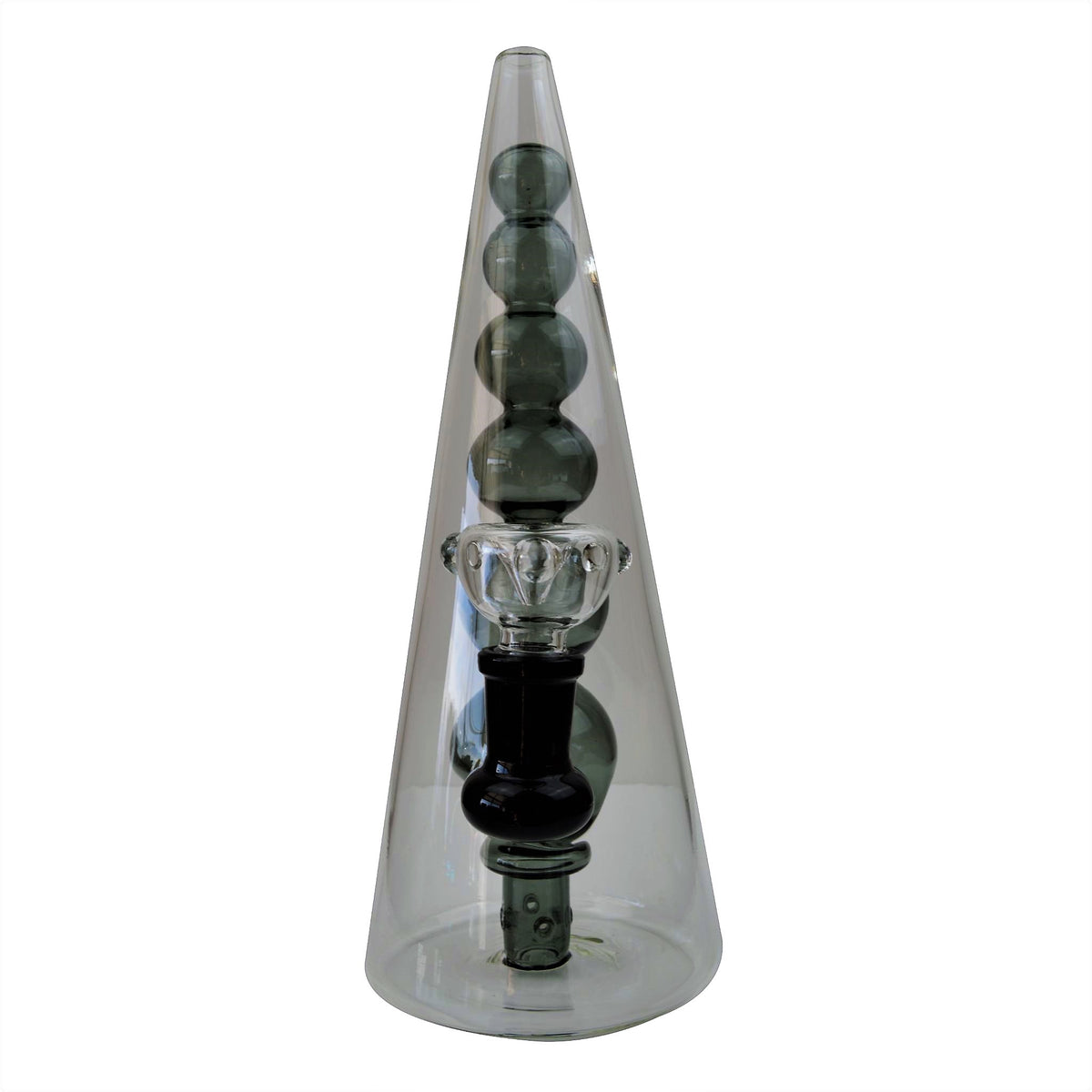 One Of A Kind 12 Inch Pyramid Glass Bong Water Pipe – Glass City Pipes