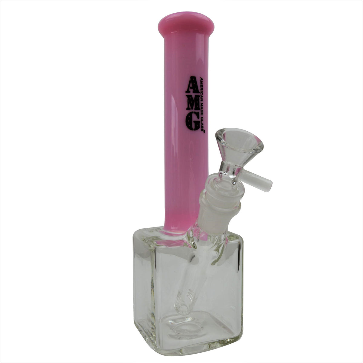 AMG Glass 9 inch Cube Base Bong Water Pipe – Glass City Pipes