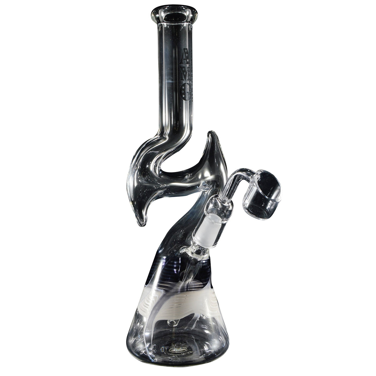 AMG Glass Zig Zag Design 10 inch Glass Dab Rig – Glass City Pipes