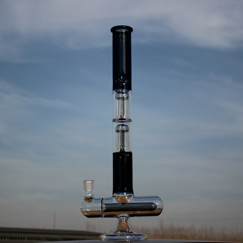 18" Inline and Dual Arm Percolated Glass Water Pipe – Glass City Pipes
