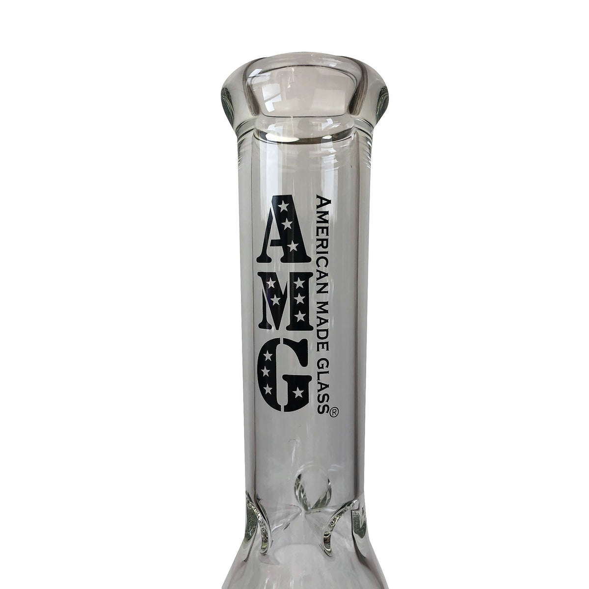 AMG Glass 12 inch Skull and Leaf Decal Beaker Base Glass Bong – Glass ...