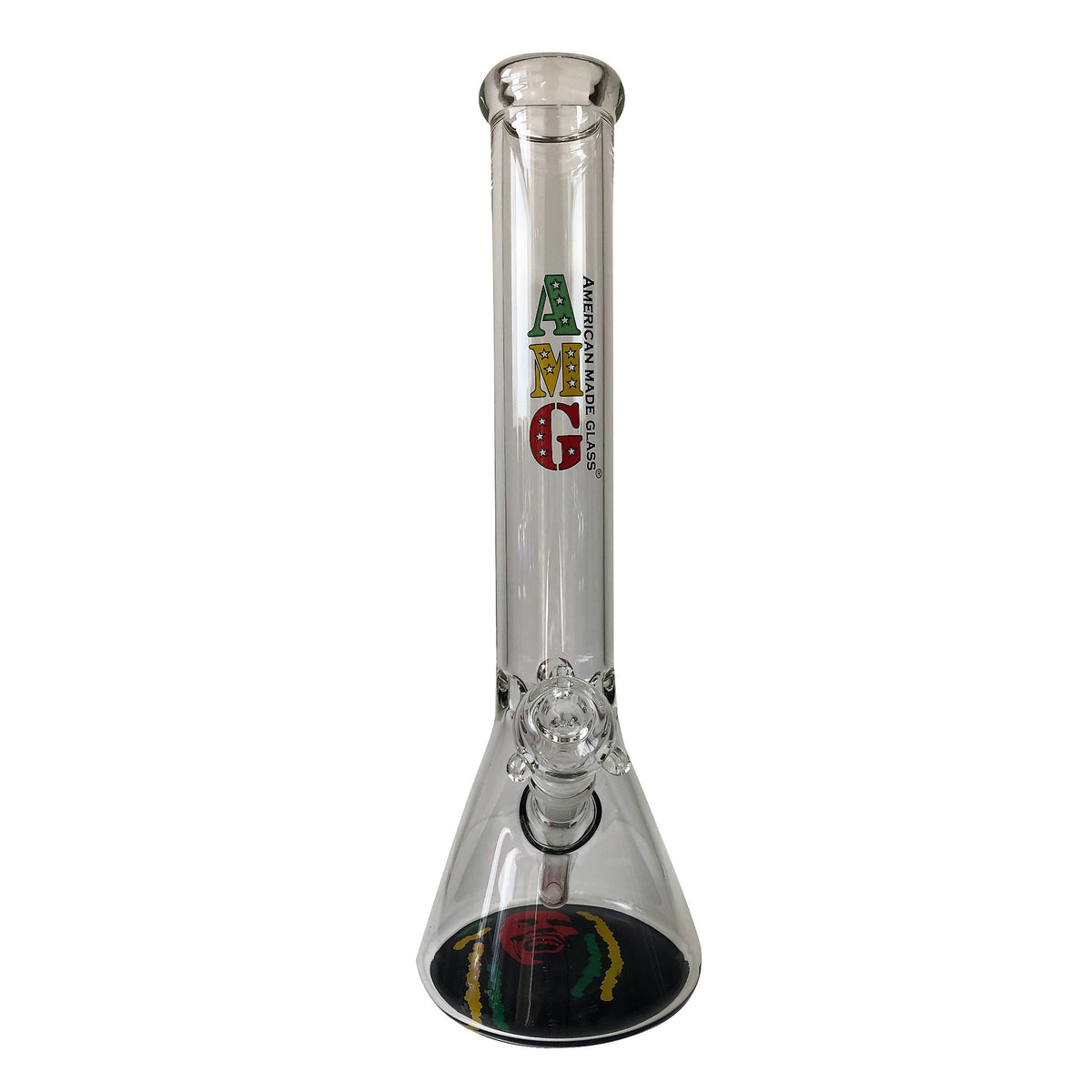 AMG Glass 15 inch Bob Marley Decal Beaker Base Glass Bong – Glass City ...