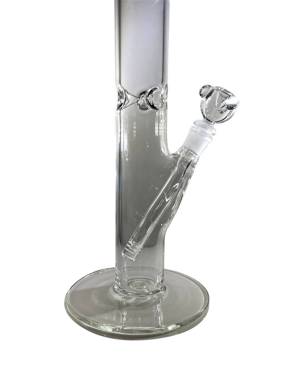 AMG 18" Clear Hemp Leaf Flared Base Glass Water Pipe – Glass City Pipes