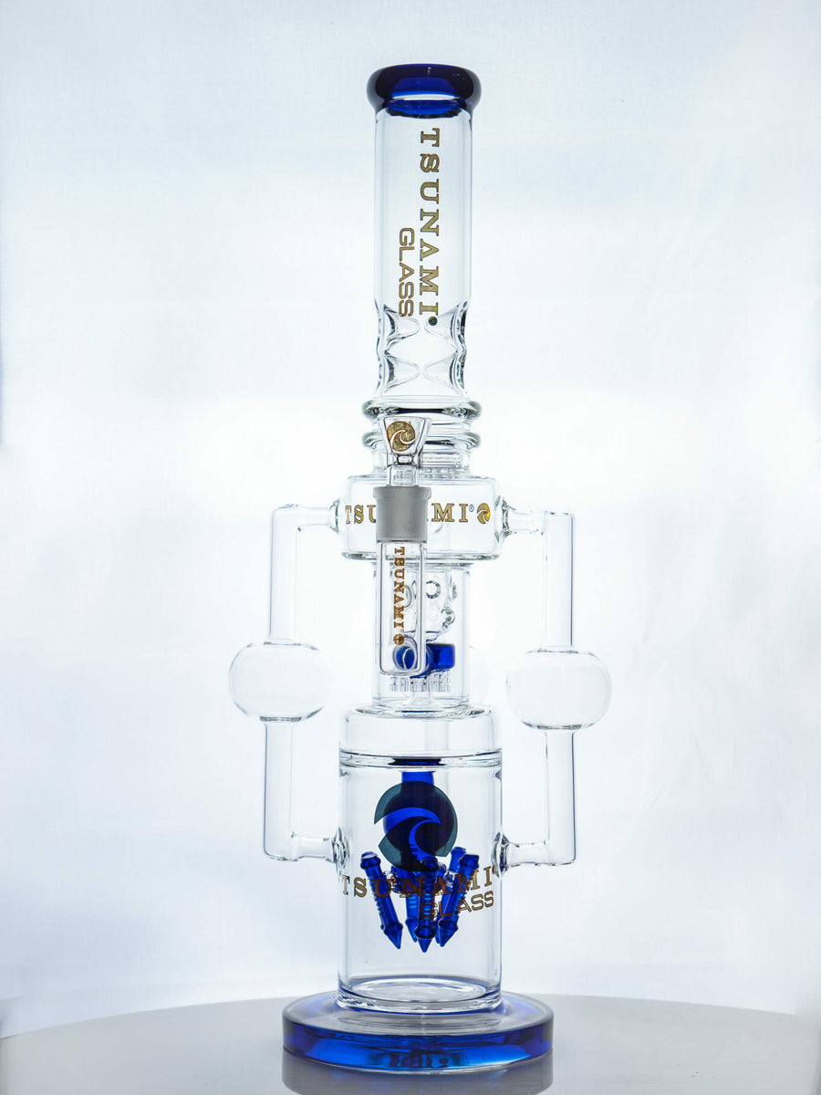 Tsunami 18″ Bullet Ball Tower Showerhead Honeycomb Water Pipe Bong - B ...