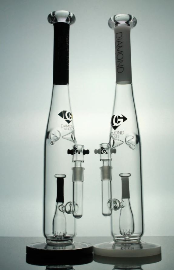 Diamond Glass - The Slugger Baseball Bat Water Pipe Bong - White ...