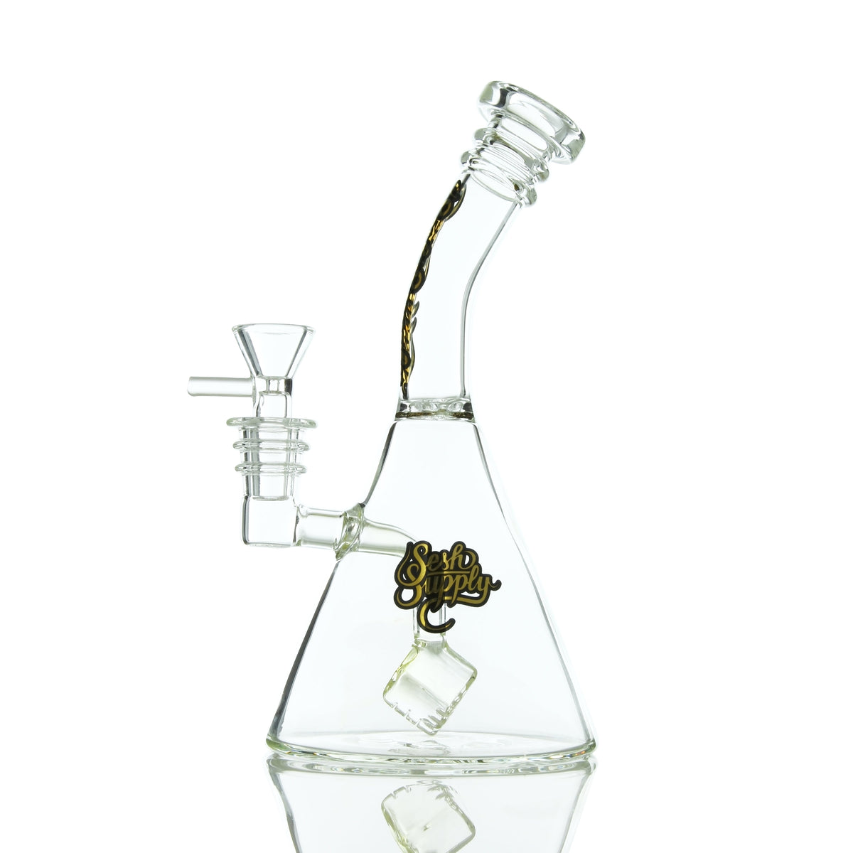 Sesh Supply - Hecate Cube Perc Beaker Glass Bong – Glass City Pipes
