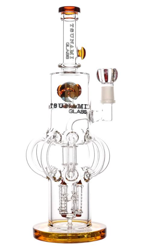 Tsunami 14″ Rocktapus Glass Water Pipe - Assorted Colors – Glass City Pipes