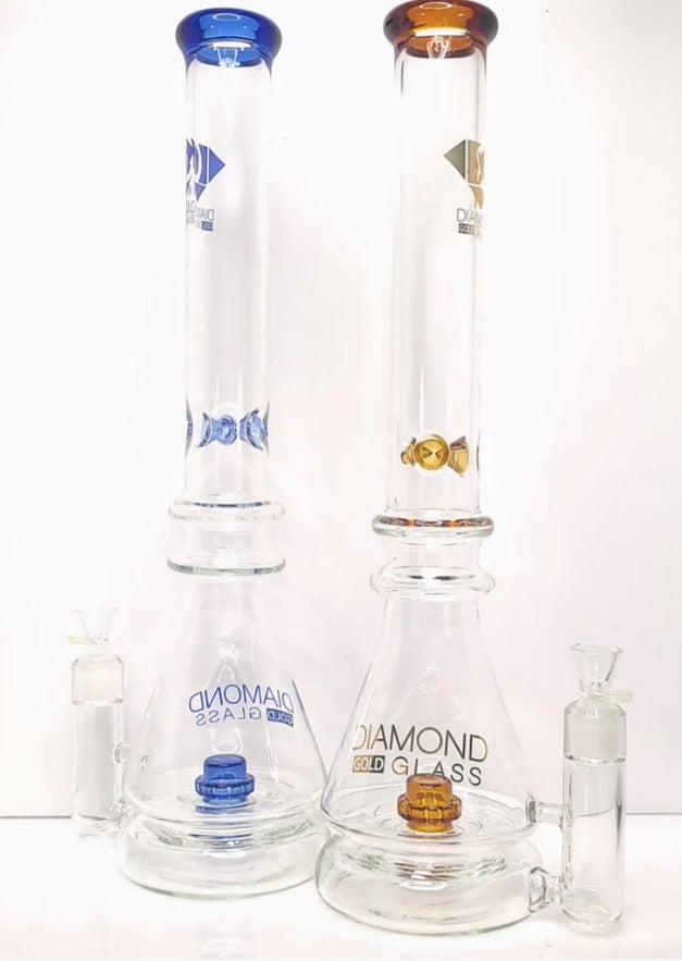 Diamond Glass - Massive 20" Reverse Showerhead Bong – Glass City Pipes