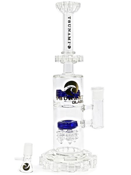 Tsunami 14″ Gear Base Electric Showerhead Glass Water Pipe Bong – Glass ...