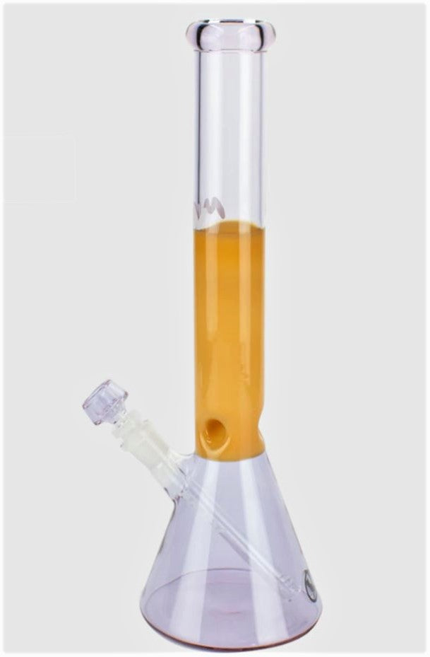 MAV Glass - 15" Purple & Butter Laker Beaker Bong – Glass City Pipes